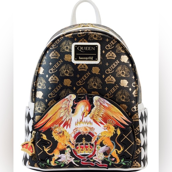 Loungefly | Bags | Nwt Loungefly Queen Gold Crest Mini Backpack | Poshmark